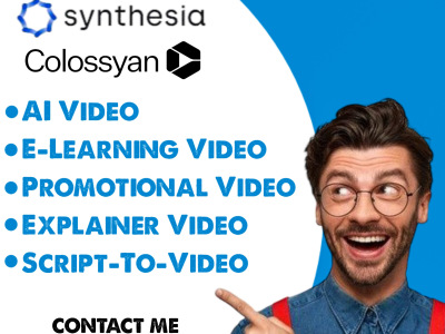 An expert to create and edit ai videos using Colossyan Synthesia ai ...