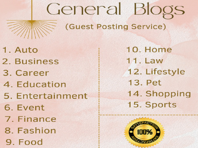 A high quality general guest post with 20 to 70 DA | Upwork
