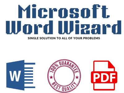 A Microsoft Word Wizard: Typing, Formatting, & Conversion | Save Time ...