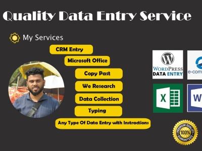 5 Hours Any Type Data Entry | WordPress Data Entry | Copy Paste | CRM ...