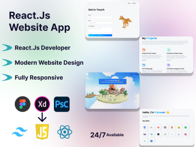 React JS | React Developer | Front-end Developer | React.js | Tailwind CSS | Upwork