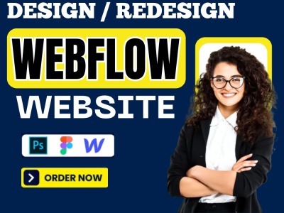 Design redesign or develop responsive webflow website figma to webflow | Upwork