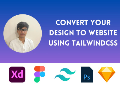 Your UI design converted to a responsive website using TailwindCSS | Upwork