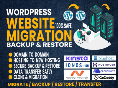 WordPress Migration | Domain Migration | Backup, Restore WordPress website | Upwork