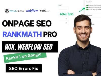 Wordpress onpage seo expert with rankmath schema markup, wix errors SEO | Upwork