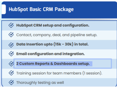 A Hubspot Basic CRM Package | Upwork