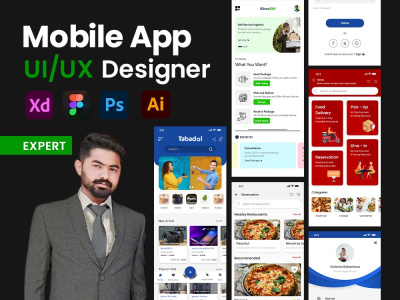 Mobile App UI/UX Designer, Figma, Adobe XD, Adobe Photoshop | Upwork