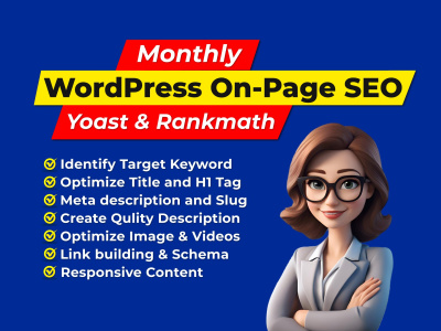 Monthly WordPress onpage SEO with rankmath and Yoast | Upwork