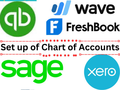 Set up of chart of account for QB, Xero, Sage, Wave, Tally & other ...