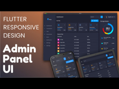 A Flutter Admin Panel/Dashboard UI Template | Upwork