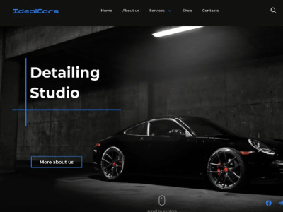 Modern car detailing website, car wash website, auto detailing website ...