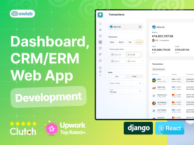 Python Django React Developer for Powerful Dashboard / CRM / ERM web app | Upwork