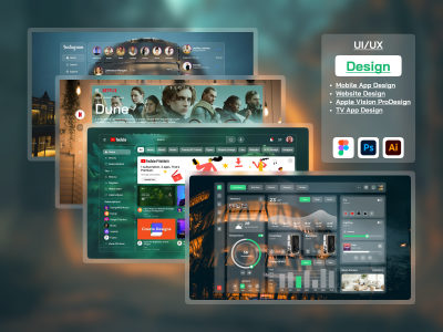 Apple vision pro ui ux design in figma | Upwork