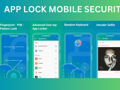 Responsive app lock app, biometric app, security app, smart lock app ...