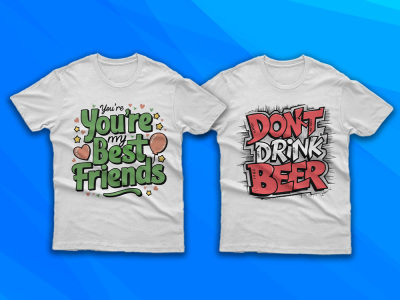 Awesome bulk typography t shirt design | Upwork