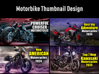 Motorbike thumbnail design | cover art thumbnail | thumbnail artist ...