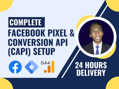 Complete Tracking Setup GA4, Facebook Pixel & Conversion API CAPI with GTM | Upwork