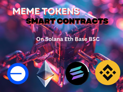 Smart contracts of meme tokens on Spl Eth, Base, and Binances Smart ...
