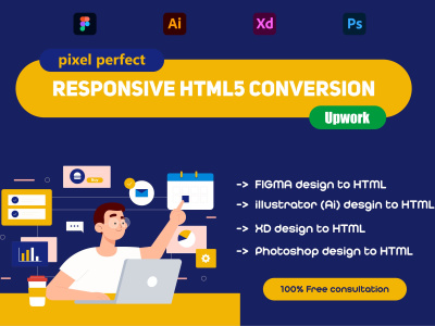 Fully responsive website using html, js, css | Upwork