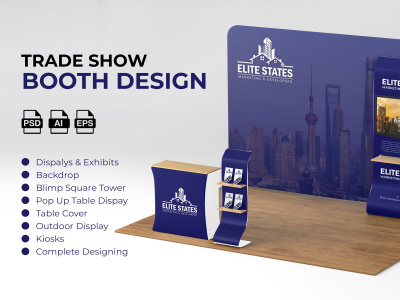 Trade show booth and backdrop for your exhibition | Upwork