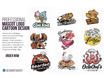 Unique and catchy mascot logo design | Upwork