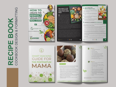 A modern recipe book, ebook, cookbook design in Canva | Upwork