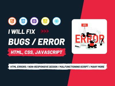 A solution to fix HTML, CSS, JavaScript bugs and issues | Upwork