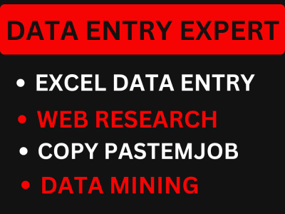 Data entry typing work and admin work. | Upwork