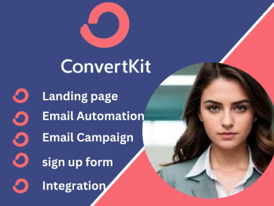 Responsive Convertkit Landing Page, Email Template, Automation, Signup ...
