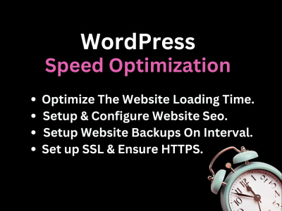 Wordpress website speed optimization | Upwork