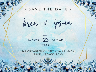 Digital Save the Date Wedding Invitation video | Upwork