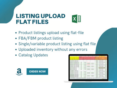 Amazon product listing upload via flat file | Upwork