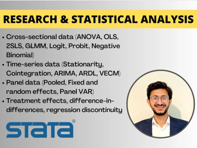 An excellent statistical data analysis using Stata and SPSS | Upwork