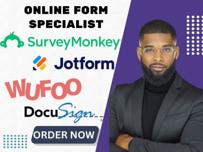 Your online forms, jotform, typeform, survey monkey pandadoc, wufoo form | Upwork