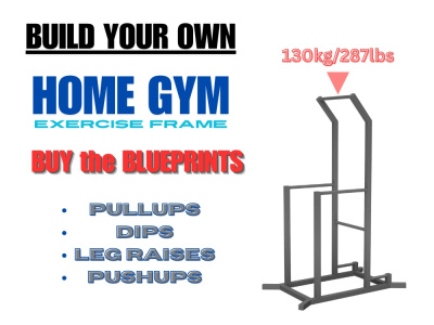 The blue prints for a multi-functional home gym frame | Upwork