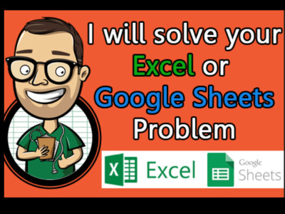 The solution for your Excel or Google Sheets problem. | Upwork