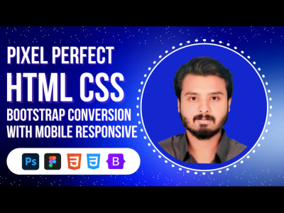 Figma to html css, psd to html css with mobile responsive bootstrap5 ...