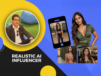 An AI Influencer model for Instagram, Consistent character image design ...