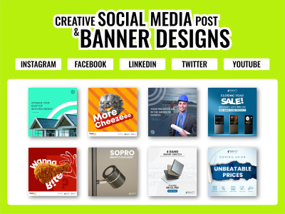 A creative & eye-catchy social media post designs. | Upwork