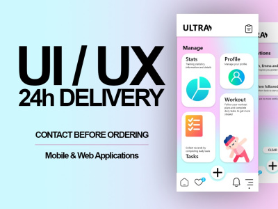 Modern mobile app ui ux design | Upwork