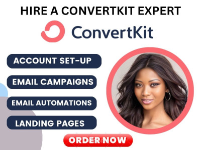 Convertkit landing page, email campaigns and email automations | Upwork