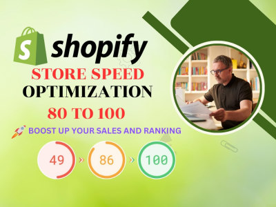 Increase your shopify speed score or optimization your website | Upwork