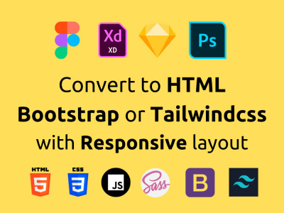 Figma to HTML Conversion | Responsive, Bootstrap & Tailwind | Upwork
