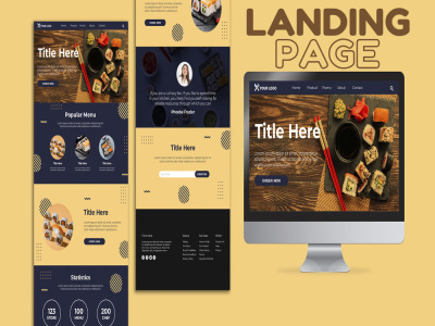 A Responsive Landing Page Development with HTML, React, Bootstrap | Upwork