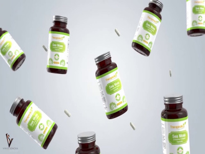 3d supplement animation food bottle design 3d healthcare product ...