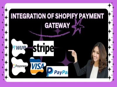 An integration of payment gateway like stripe, wise, paypal to your shopify | Upwork
