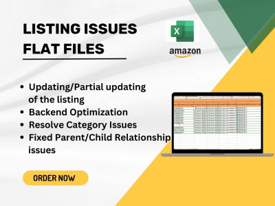 Amazon Listing Issue Fixed on via Amazon Flat File | Upwork