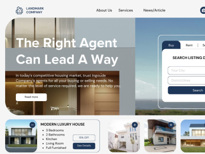 Modern Real Estate Website Design & Development | Upwork