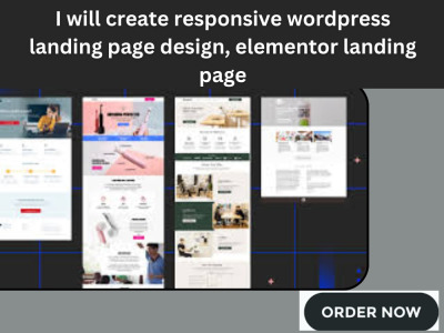 Create responsive wordpress landing page design, elementor landing page | Upwork