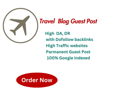 A Travel guest post with high da backlinks | Upwork